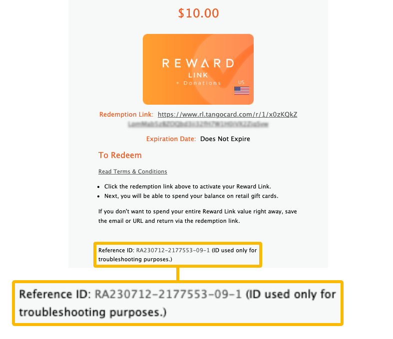 What's a Reference ID and where do I find it?