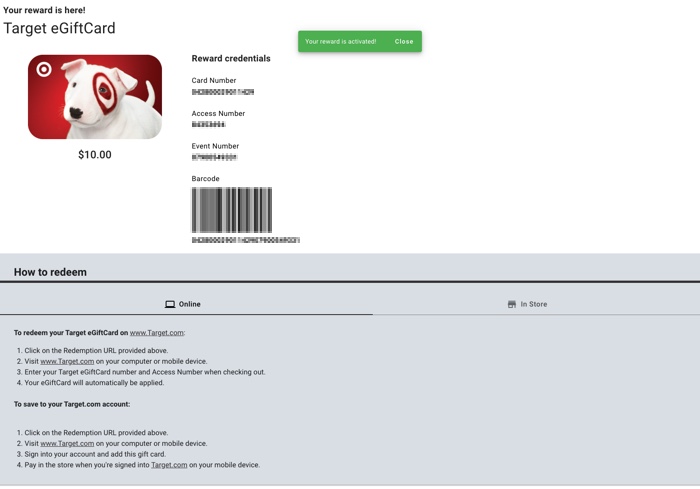Unlocking your Reward with Security Codes